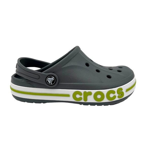 CROCS | Shoes | Crocs Bayaband Boys Girls Clogs Size 2 J2 Gray ...
